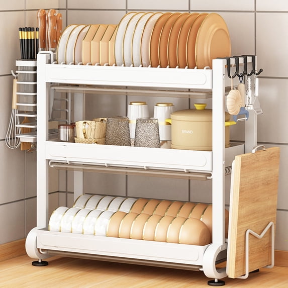 Dish Drying Rack For Sink, Stainless Steel Dish Rack Large Dish Drainer ...