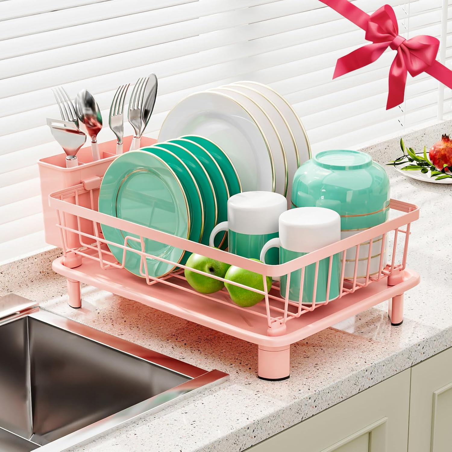 Dish Drying Rack, Space-Saving Dish Rack, Dish Racks for Kitchen ...