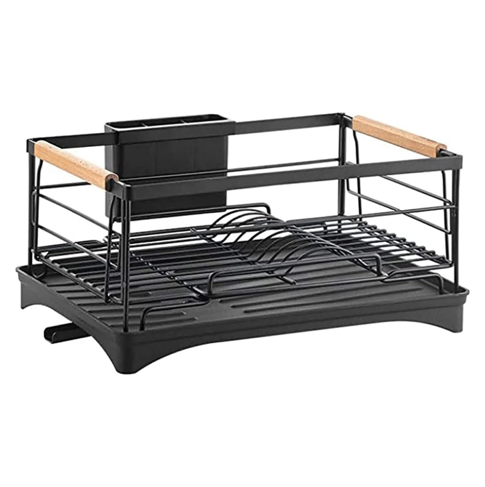 Dish Drying Rack, Stainless Steel Kitchen Drain Rack Drainer with Drain ...