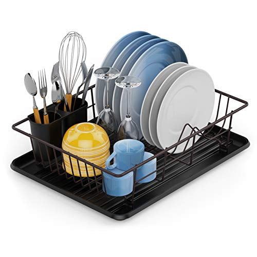 Dish Drying Rack, Warmfill Small Dish Drainer for Kitchen Counter ...