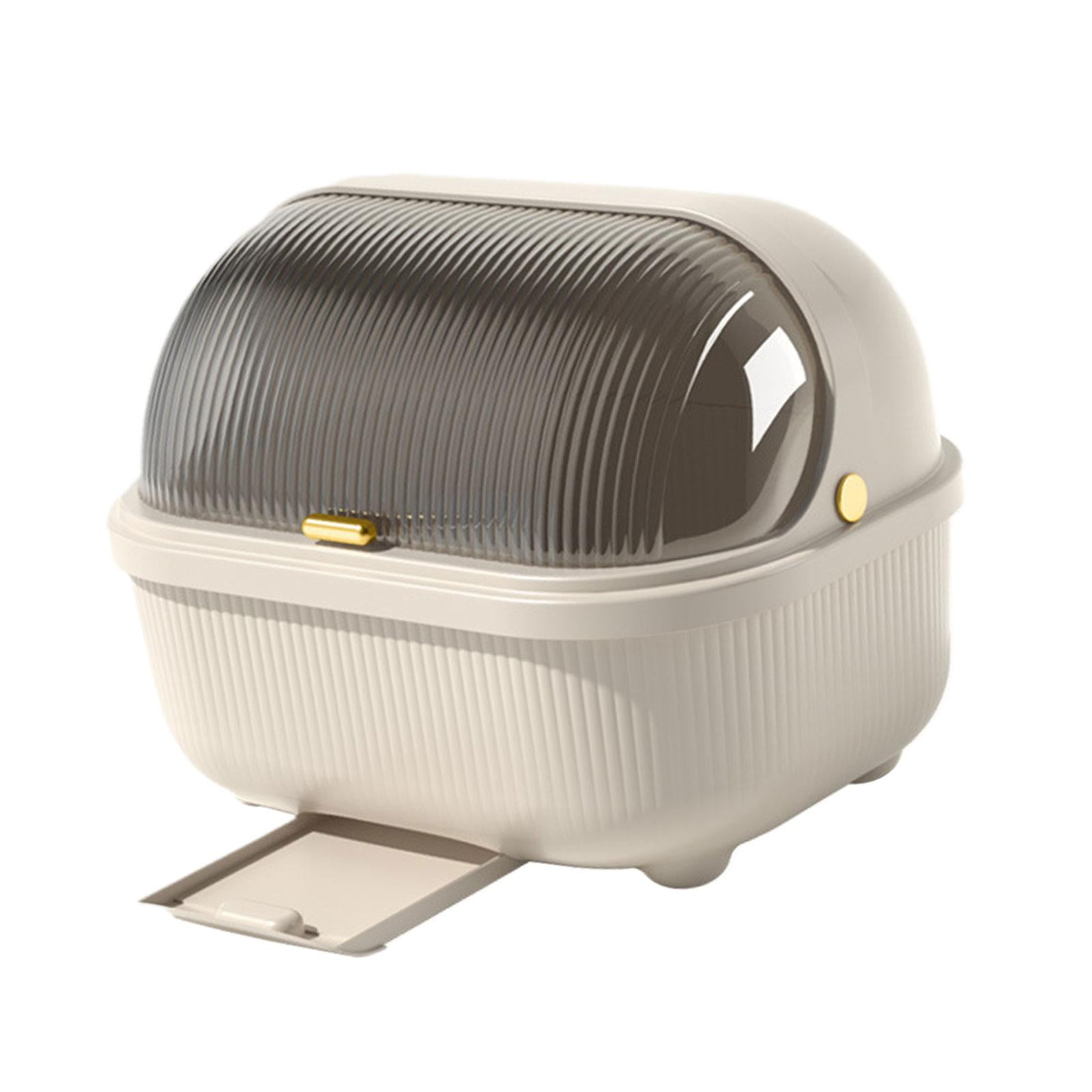 Dish Drying Rack for Kitchen Dish Drainer Basket Drain Quickly with Lid ...