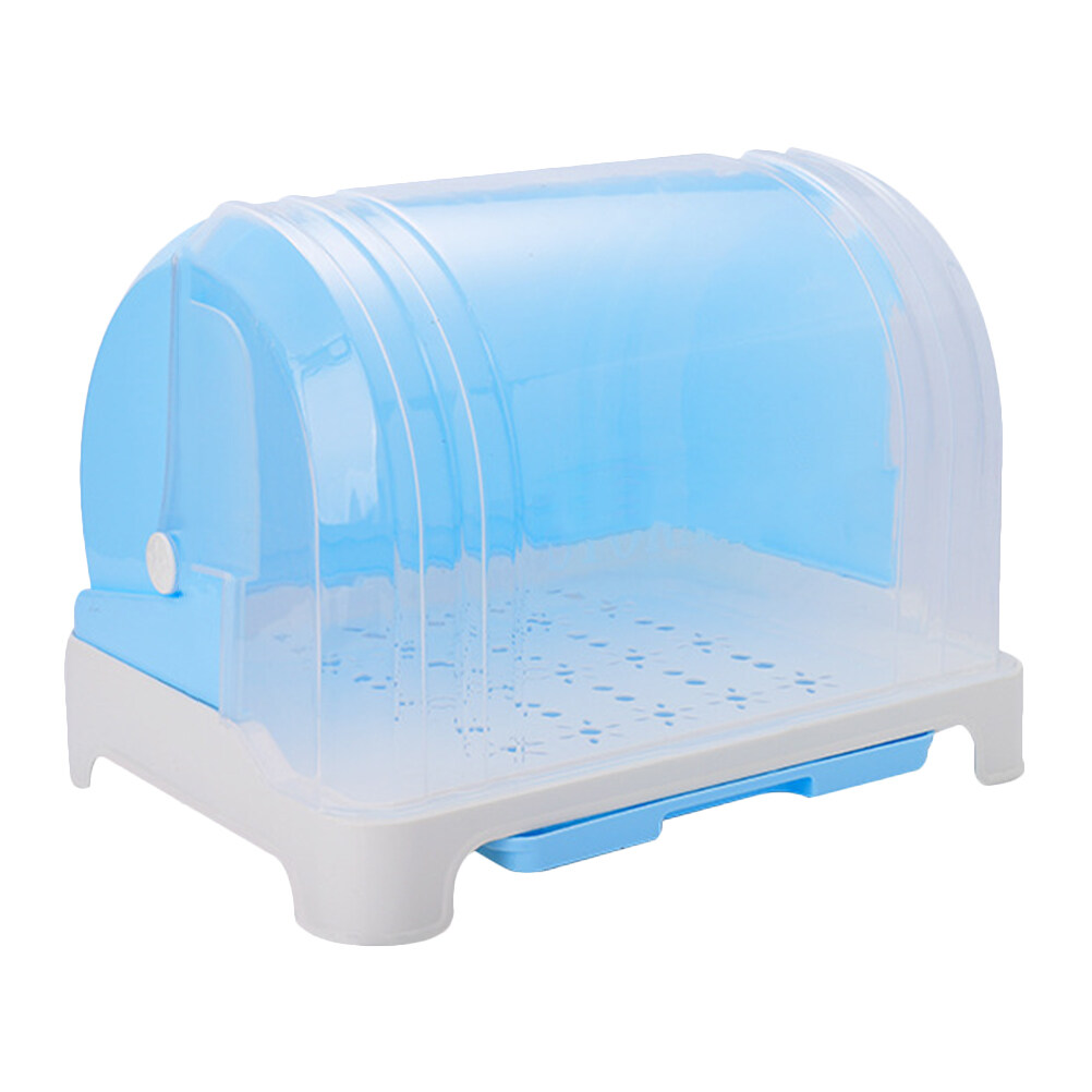 Dish Drying Rack with Lid Nursing Bottle Storage Box Cup Plate Drying ...