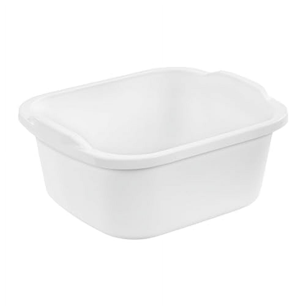 Dish Pans for Kitchen Sink, Plastic Tub Dishpan Wash Basin and Foot ...