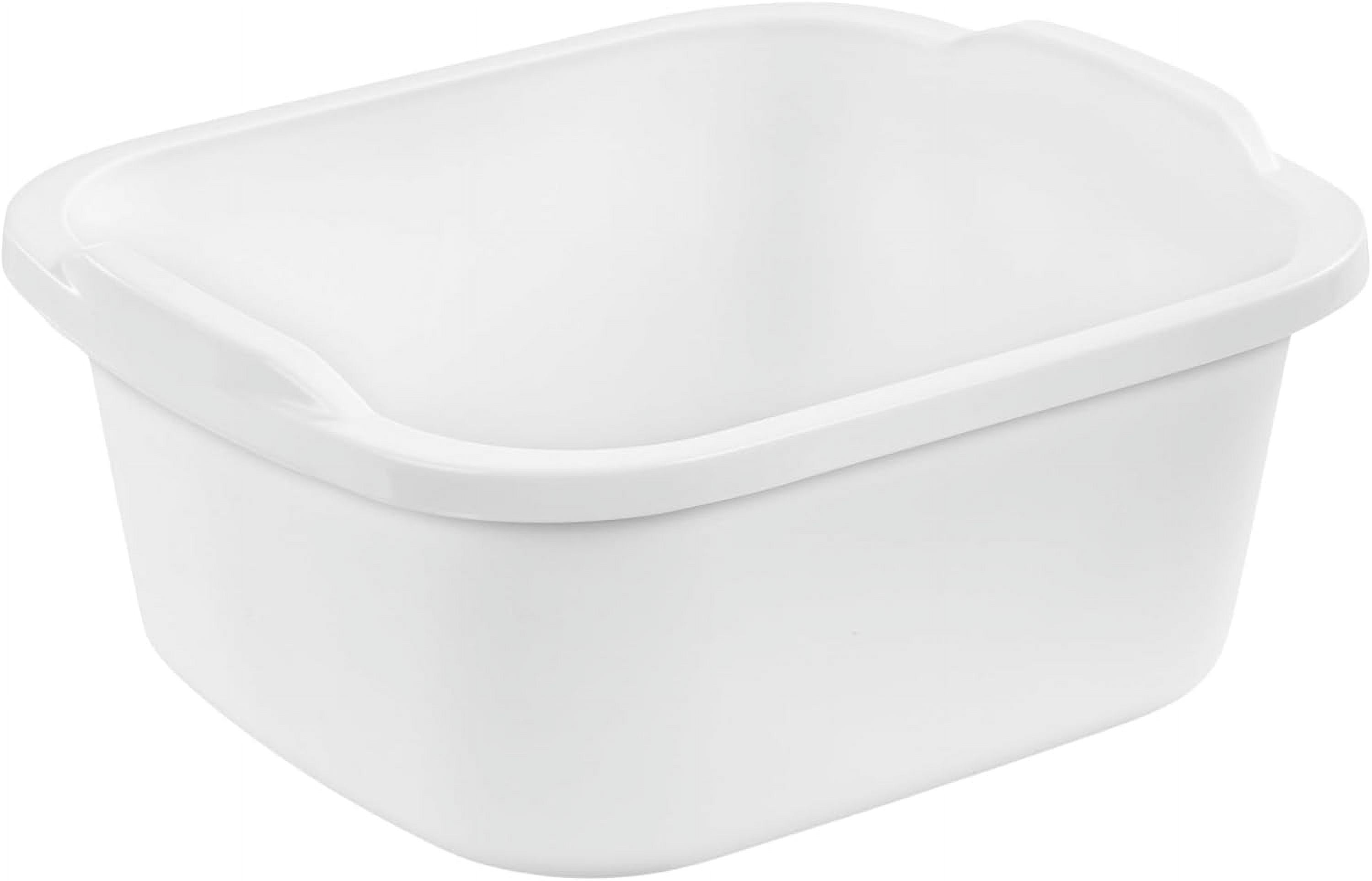 Dish Pans for Kitchen Sink, Plastic Tub Dishpan Wash Basin and Foot ...