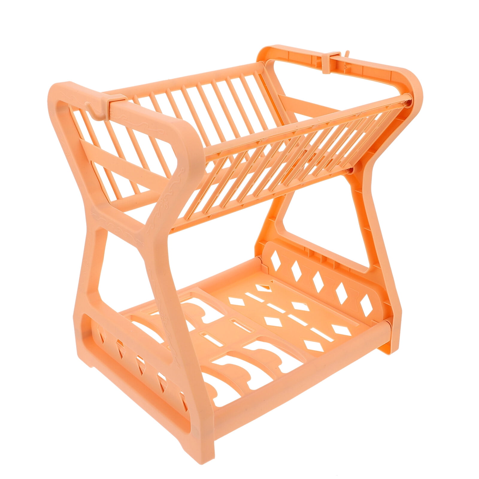 Dish Rack Drainer Drying over The Sink Collapsible Storage Shelving ...