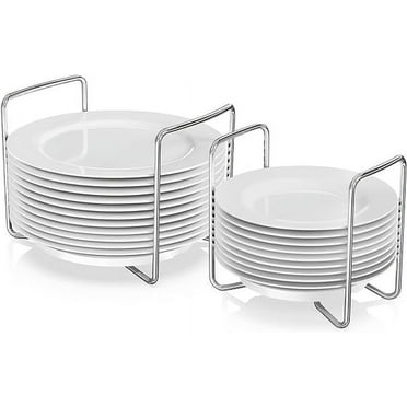 SUNFICON 2 Pack Plate Holders Organizers Upright Cabinet Dish Drying ...