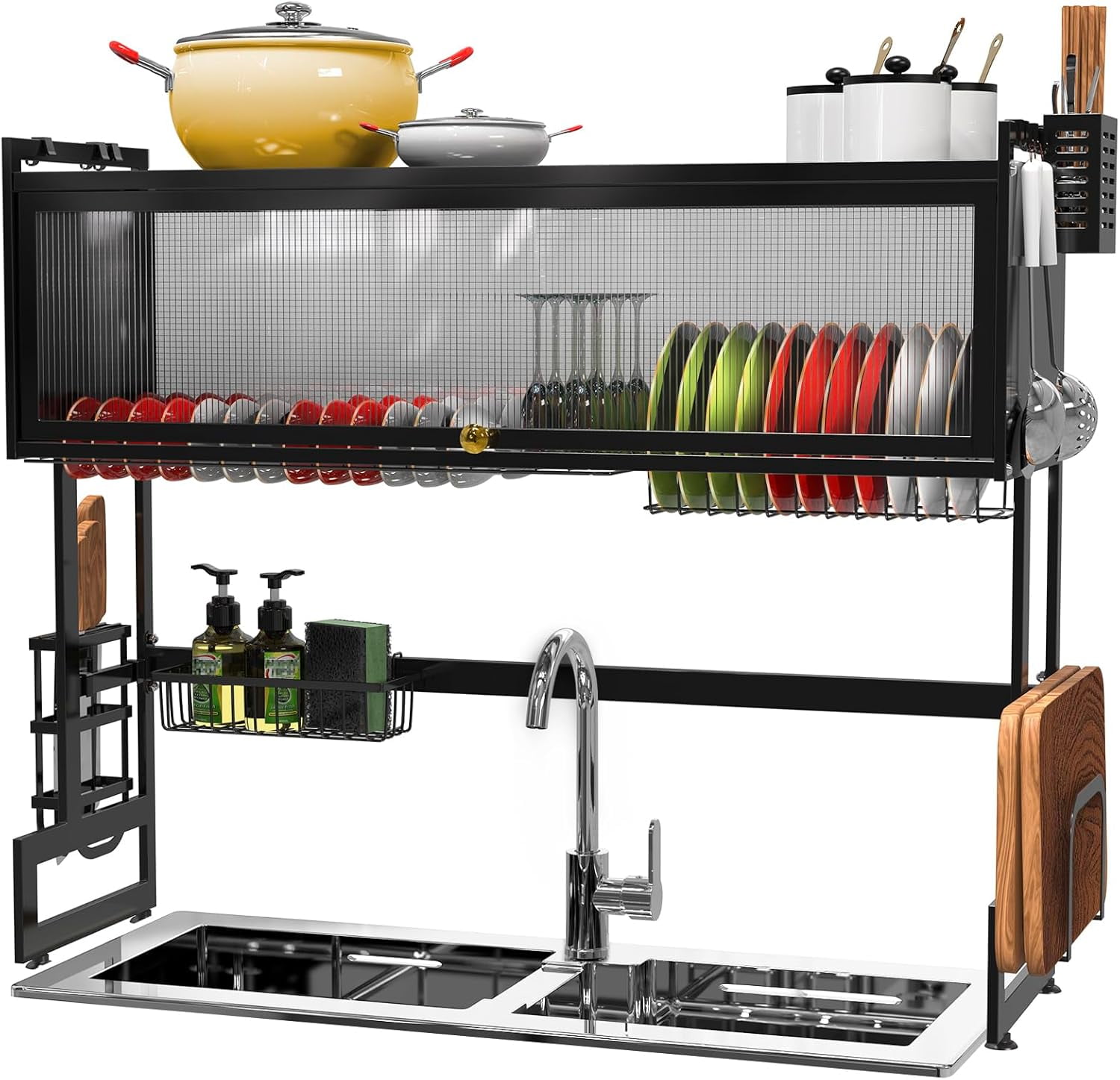 Dish Rack Over Sink, 33.5 inch, Kitchen Shelf Rack for Kitchen Counter ...