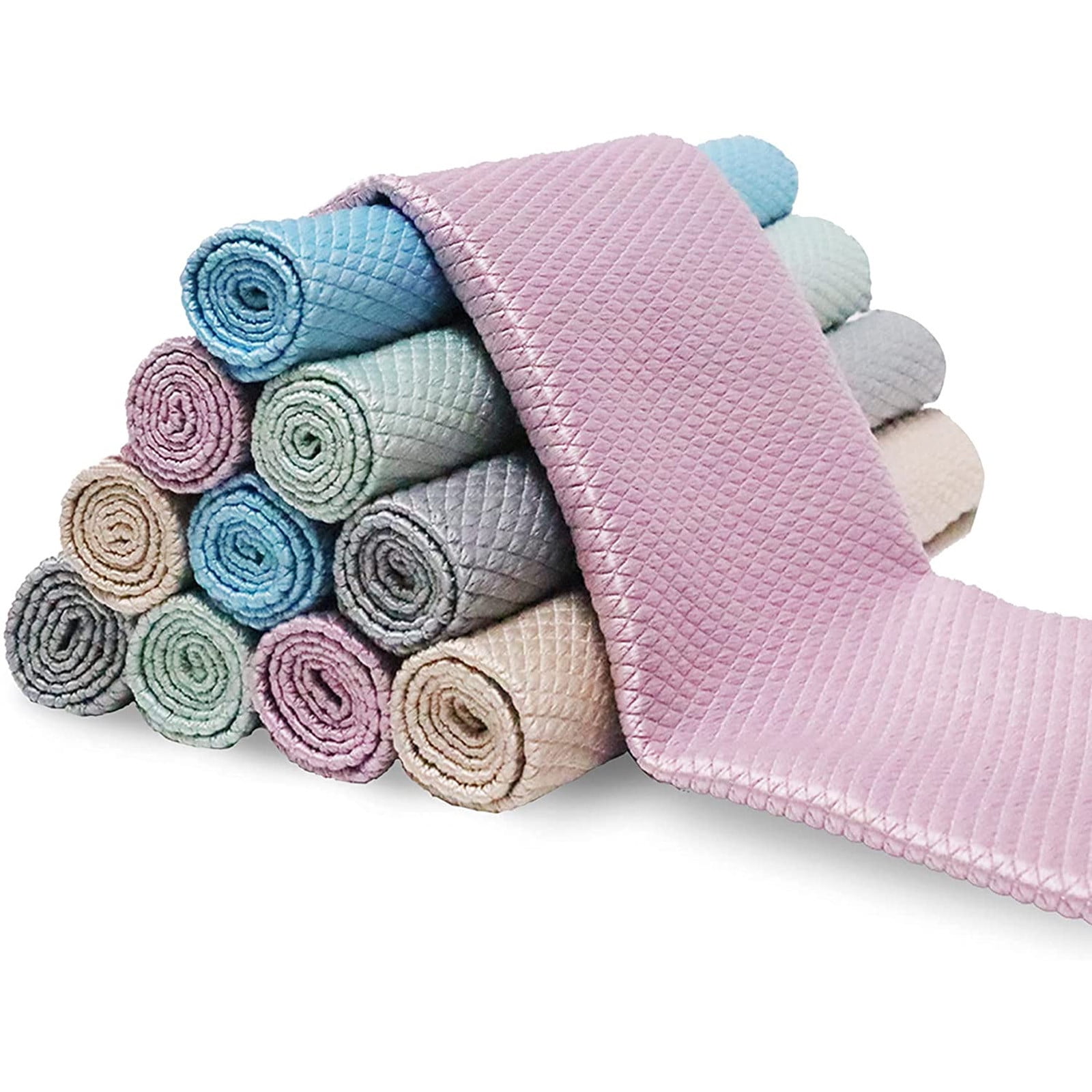 Dish Rag Set Absorbent Dish Towels Smelly Towels Terrycloth Towels ...