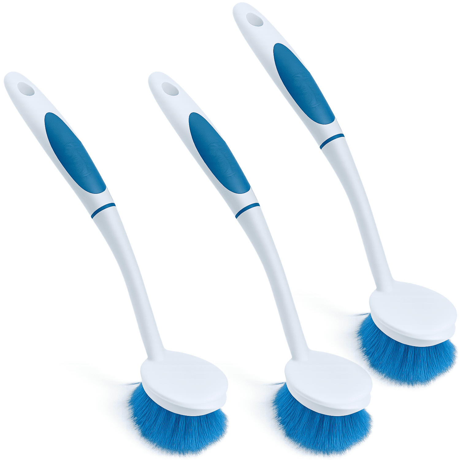 Dish Scrubber - Scrub Dishwashing Foam Sponges with Handles Bottle ...