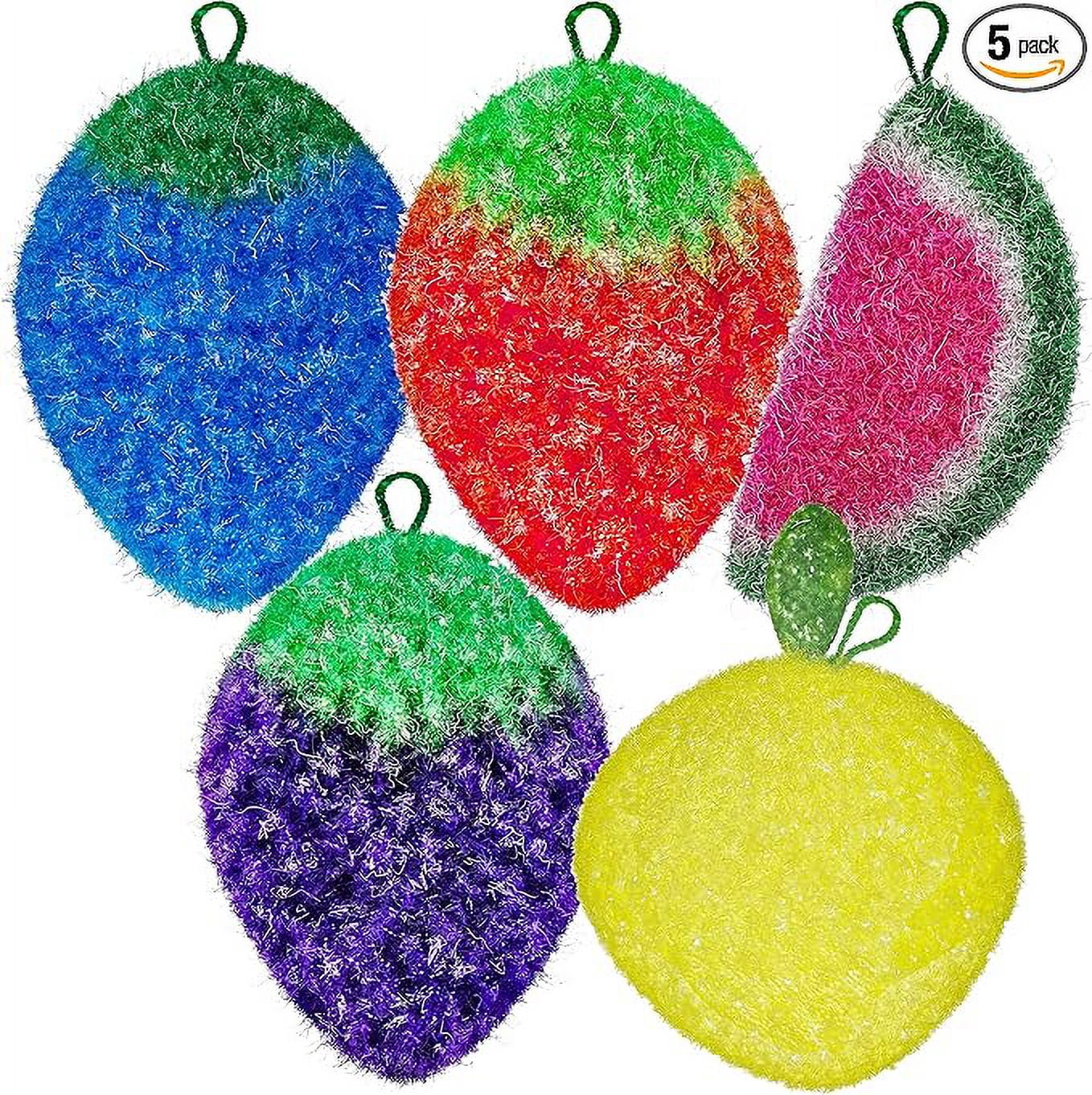 Dish Scrubbie Durable Dish Scrubber (5 Pc) – Long Lasting, Non-Scratch ...