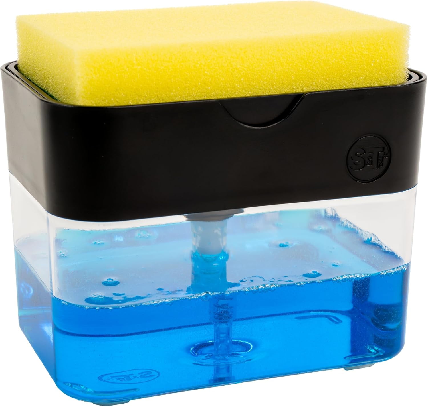 Dish Soap Dispenser and Sponge Holder for Kitchen Sink with Enhanced ...