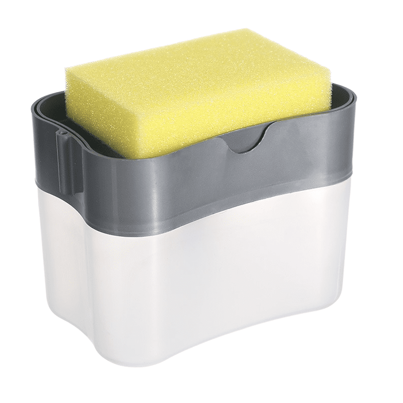 Dish Soap Dispenser and Sponge Holder for Kitchen Sink with Enhanced ...