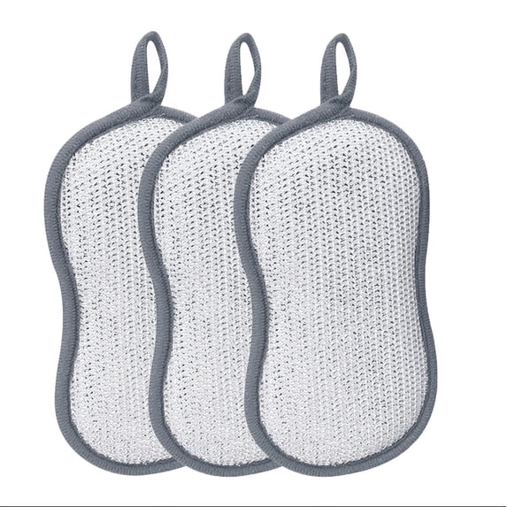 Dish Sponge，All-Purpose，Non Scratch，Rough Scrubbers Side for Non-Stick ...