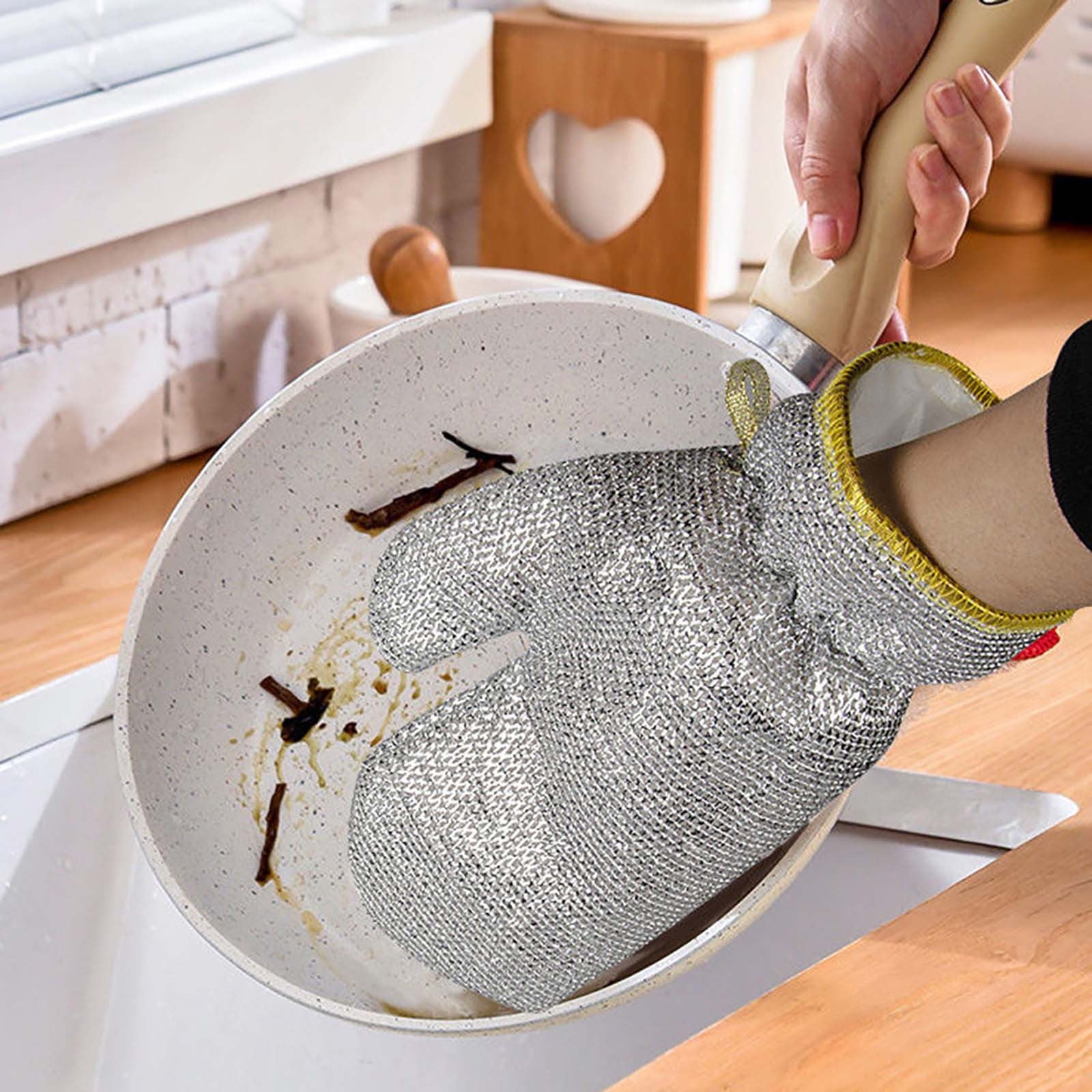 Dish Sponge Dishwashing Gloves, Non Scratch Dish Scrubber Dish Gloves ...