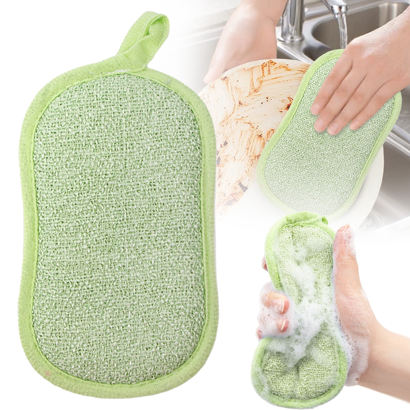Dish Sponge Kitchen Sponges,Scrub Sponges,Double Sided Cleaning,Non ...