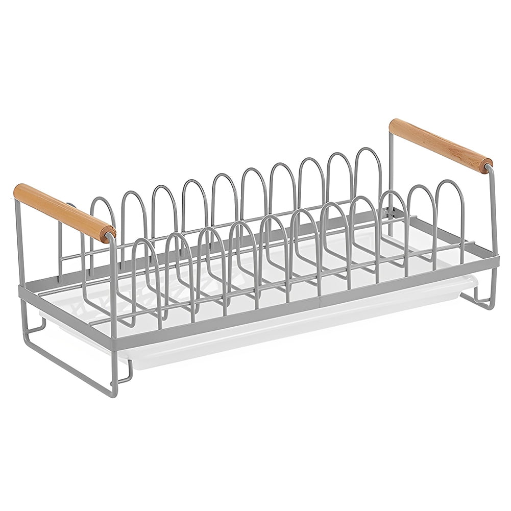 Dish Storage Rack Pans Holder Dish Drying Shelf Drain Board Tray Dish ...