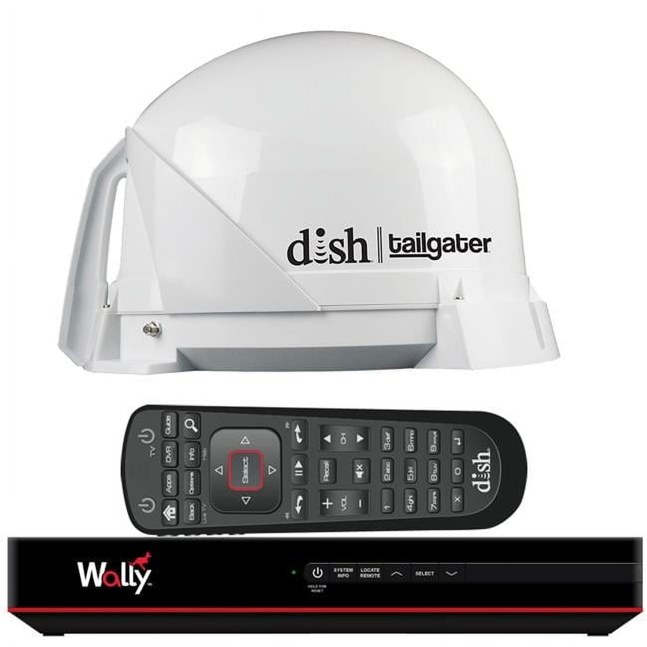 Dish Tailgater Satellite TV Antenna Bundle with Dish Wally HD Receiver ...
