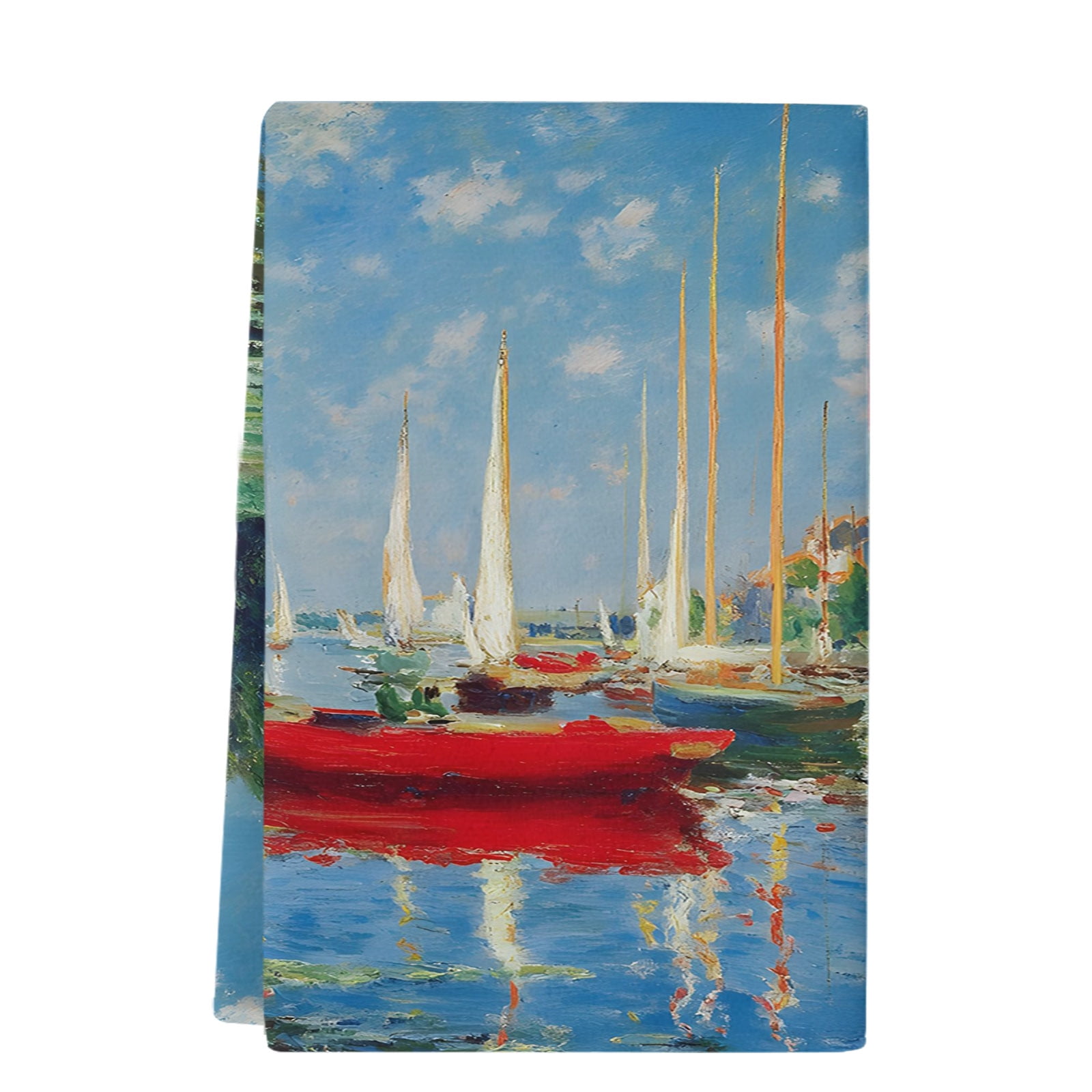 Dish Towels, Blue Cloud Sky Absorbent Kitchen Towels 1 PC, Red Boat ...