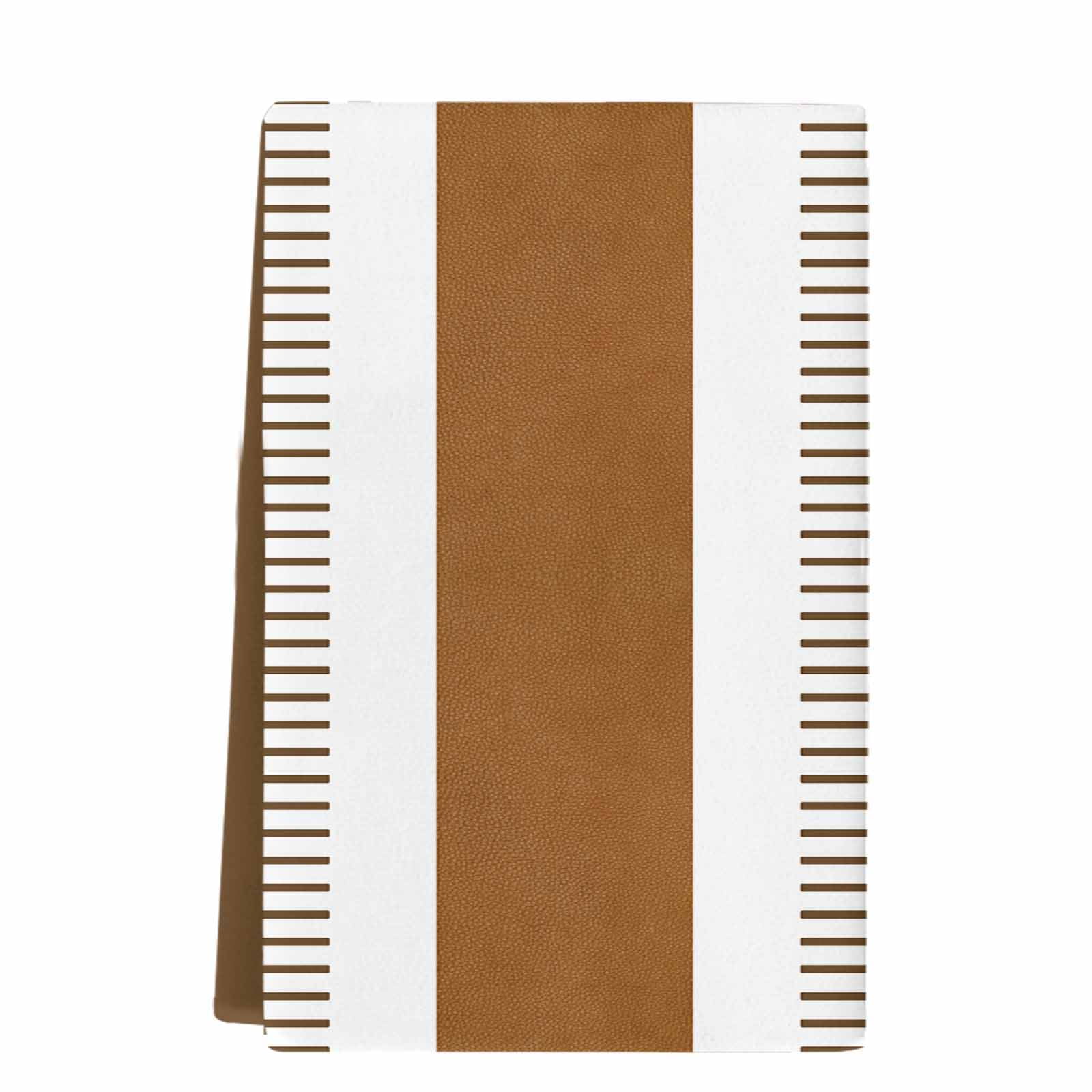 Dish Towels, Bohemian Brown Stripe Absorbent Kitchen Towels 1 PC, Boho ...