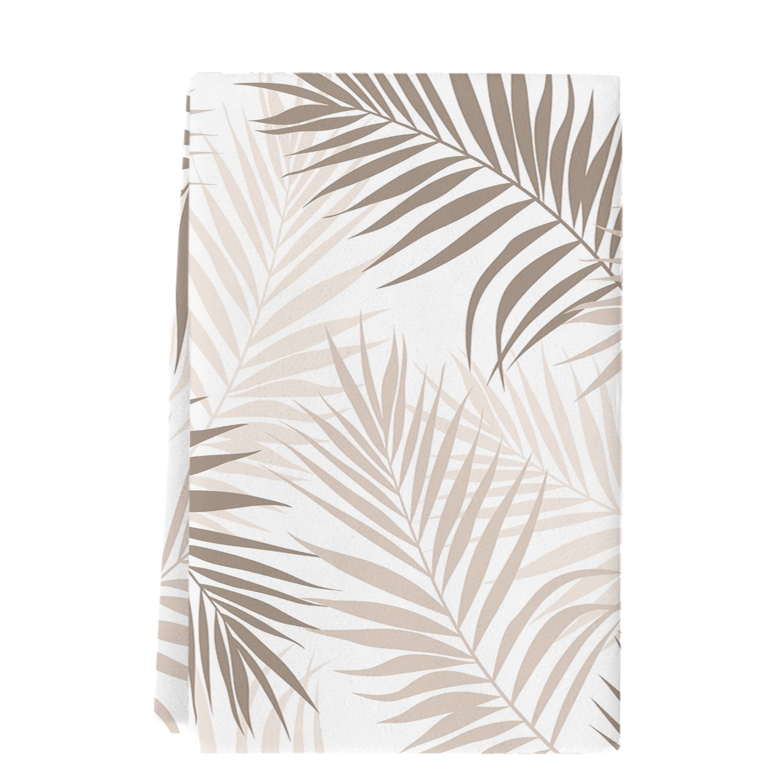 Dish Towels, Cream Tropical Leaves Absorbent Kitchen Towels 1 PC ...