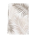 Dish Towels, Cream Tropical Leaves Absorbent Kitchen Towels 1 PC ...