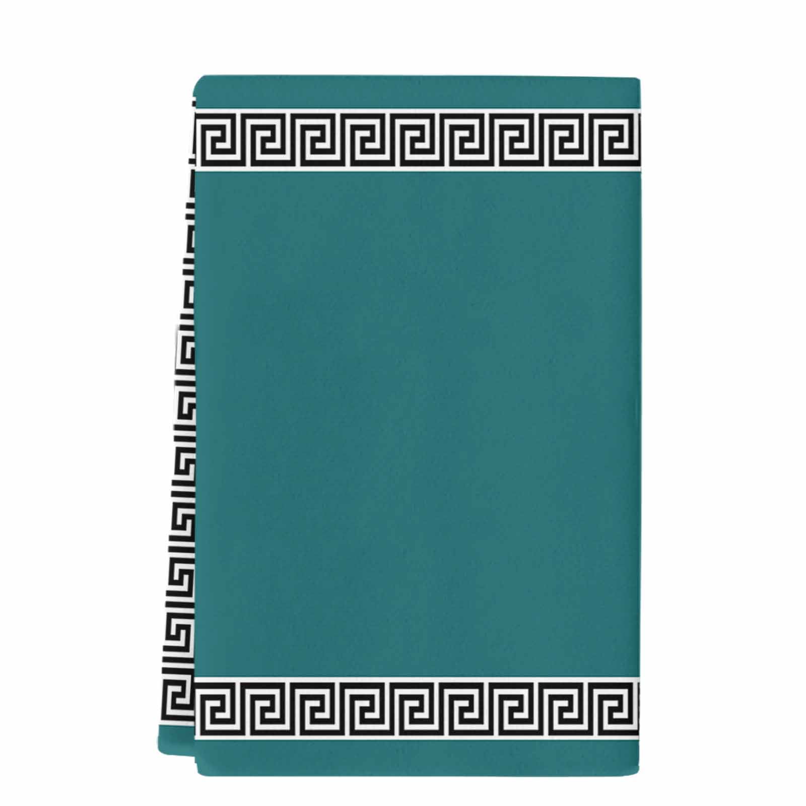 Dish Towels, Geometric Greek Key Design Absorbent Kitchen Towels 1 PC ...