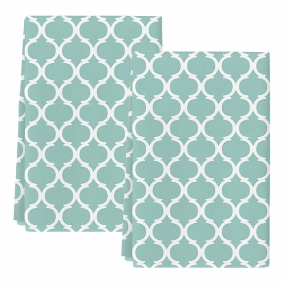 Dish Towels, Geometric Morocco Pattern Absorbent Kitchen Towels 2 PCS ...