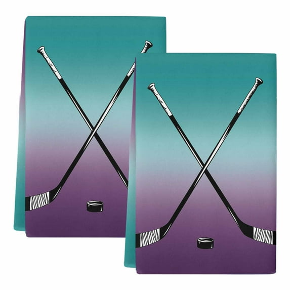 Dish Towels, Hockey Player Absorbent Kitchen Towels 2 PCS, Sports ...