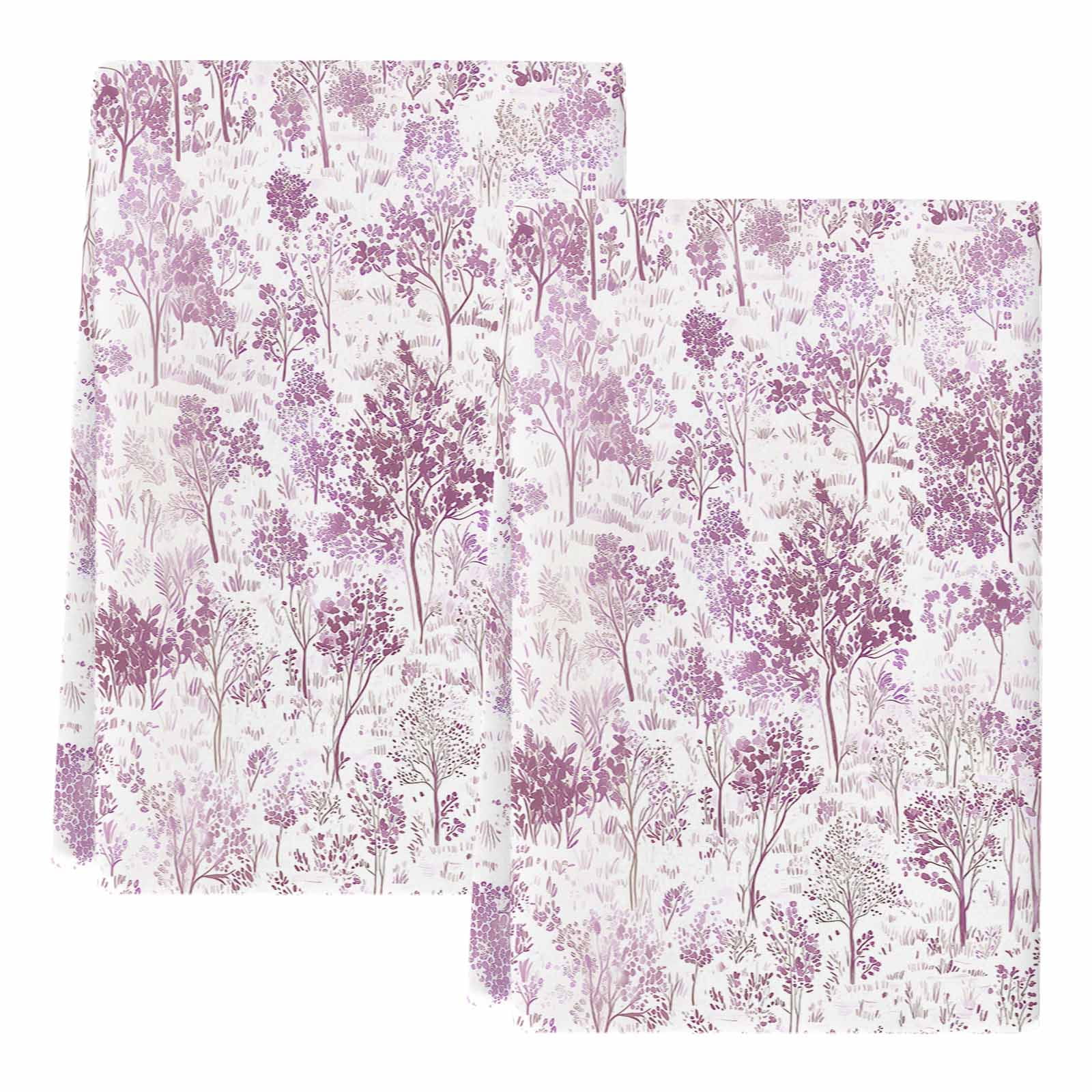 Dish Towels, Maple Tree Pine Absorbent Kitchen Towels 2 PCS, Watercolor ...