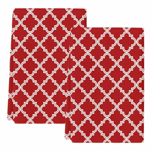 Dish Towels, Moroccan Pattern Absorbent Kitchen Towels 2 PCS, Geometric ...
