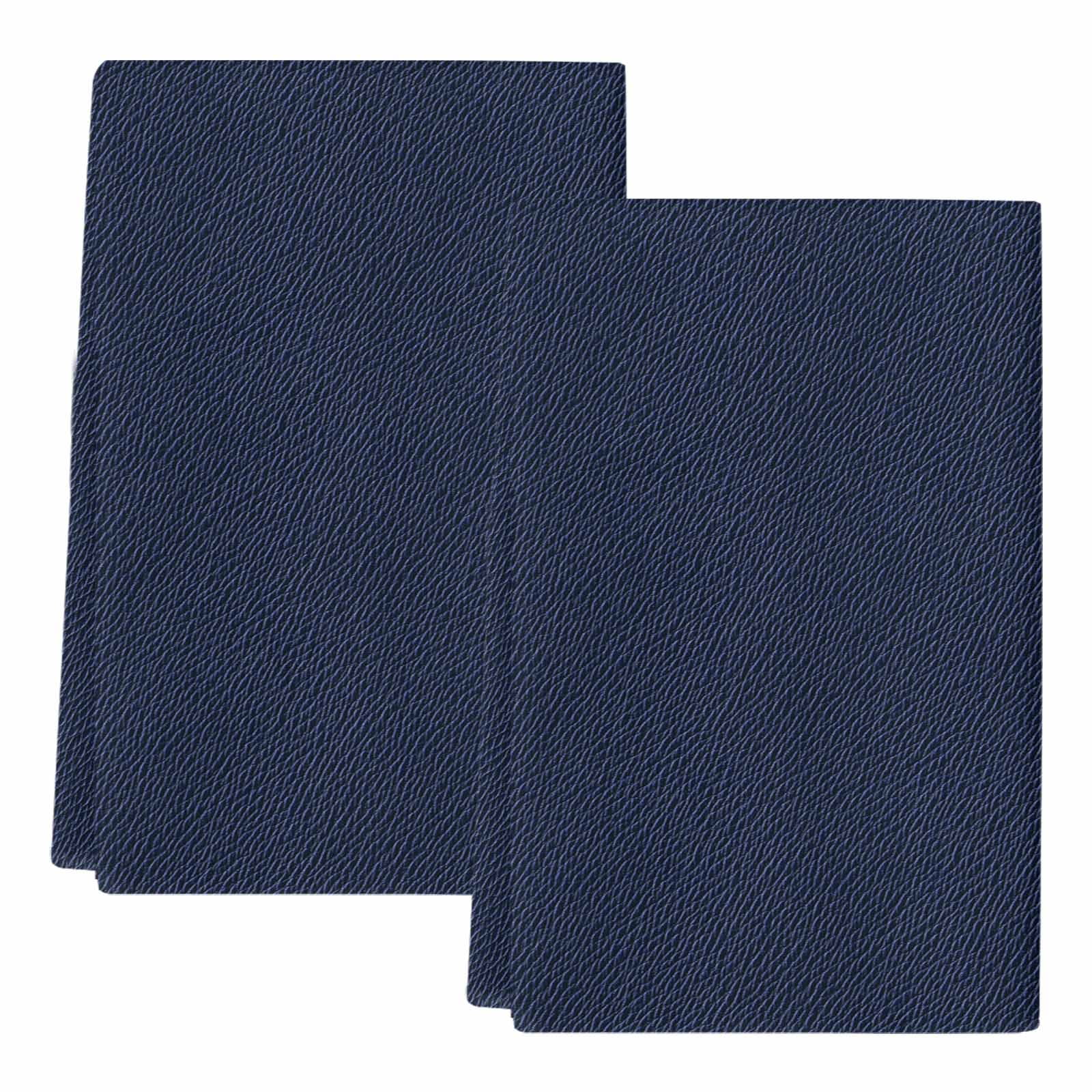 Dish Towels, Navy Blue Leather Texture Absorbent Kitchen Towels 2 PCS ...