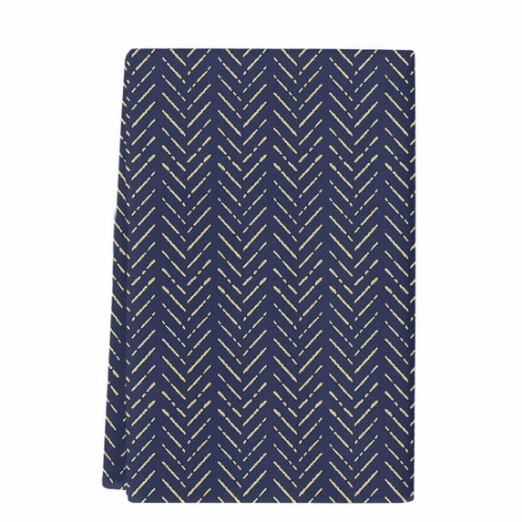 Dish Towels, Navy Blue Stripes Absorbent Kitchen Towels 1 PC, Modern ...
