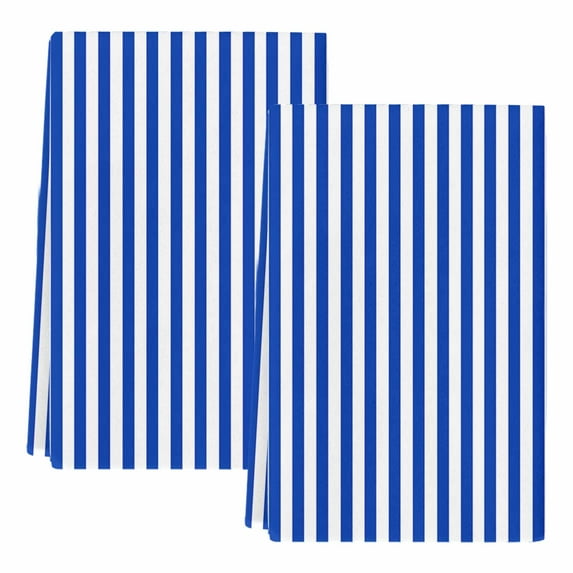 Dish Towels, Navy Blue Stripes Absorbent Kitchen Towels 2 PCS, Classic ...