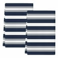 Dish Towels, Navy Blue Stripes Absorbent Kitchen Towels 2 PCS, Grey ...