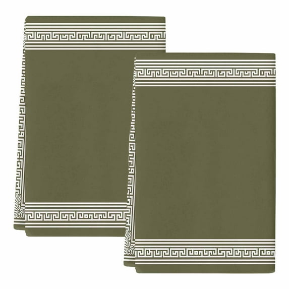 Dish Towels, Olive Green Key Design Absorbent Kitchen Towels 2 PCS ...