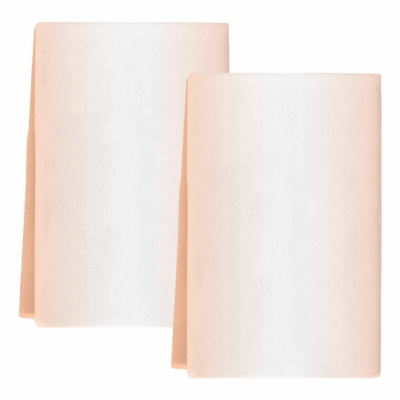 Dish Towels, Ombre Coral Pink White Absorbent Kitchen Towels 2 PCS ...