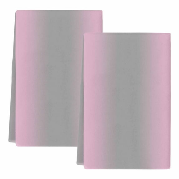 Dish Towels, Ombre Grey Pink Absorbent Kitchen Towels 2 PCS, Gradient ...