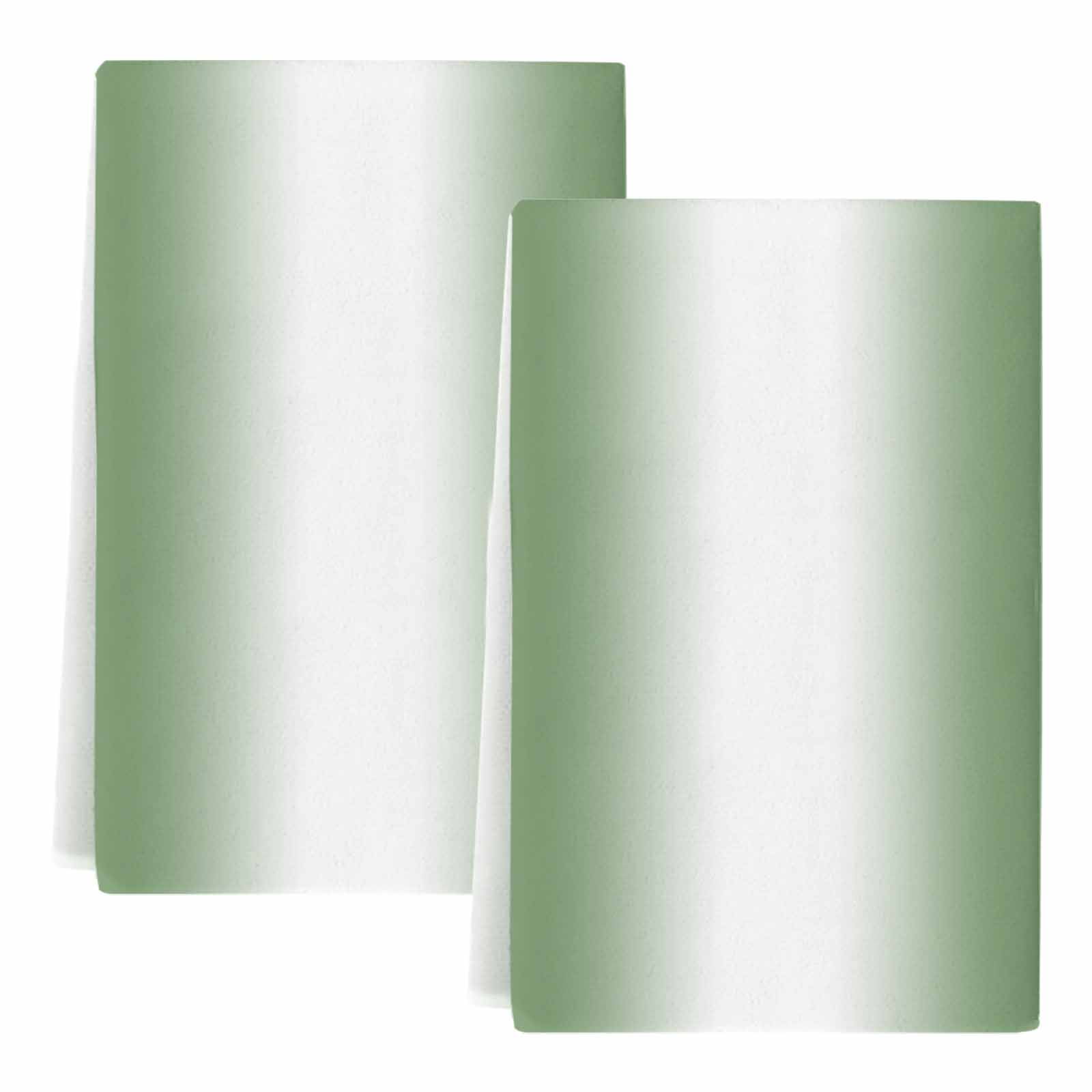 Dish Towels, Ombre Sage Green White Absorbent Kitchen Towels 2 PCS ...