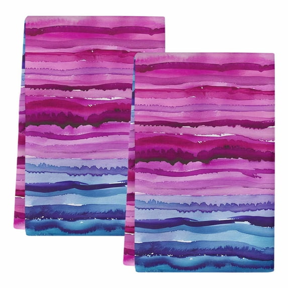 Dish Towels, Pink Blue Purple Mount Absorbent Kitchen Towels 2 PCS ...