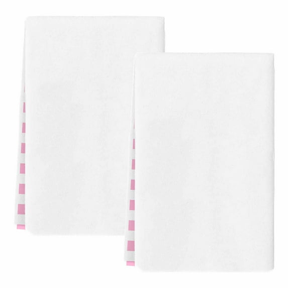 Dish Towels, Pink Check Plaid Absorbent Kitchen Towels 2 PCS, Buffalo ...