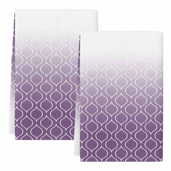 Dish Towels, Purple Morocco Absorbent Kitchen Towels 2 PCS, Ombre ...