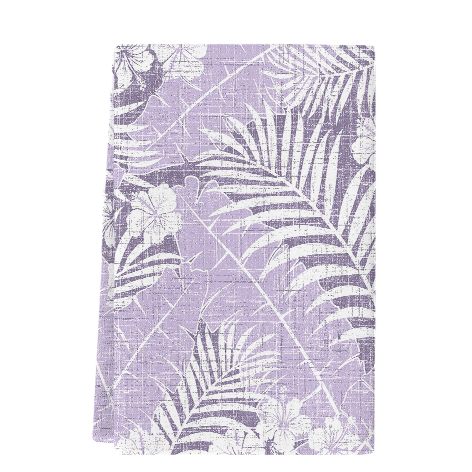 Dish Towels, Purple Palm Leaves Absorbent Kitchen Towels 1 PC, Jungle ...