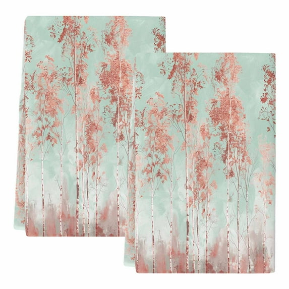 Dish Towels, Red Forest Absorbent Kitchen Towels 2 PCS, Plant Oil ...