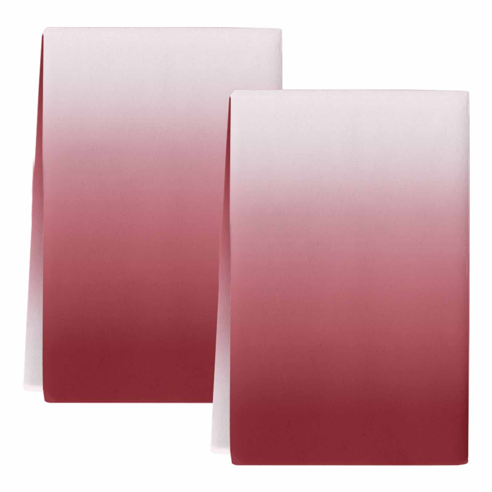 Dish Towels, Red Ombre Absorbent Kitchen Towels 2 PCS, Gradient Gradual ...