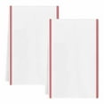 Dish Towels, Red Ticking Vertically Stripe Absorbent Kitchen Towels 2 ...
