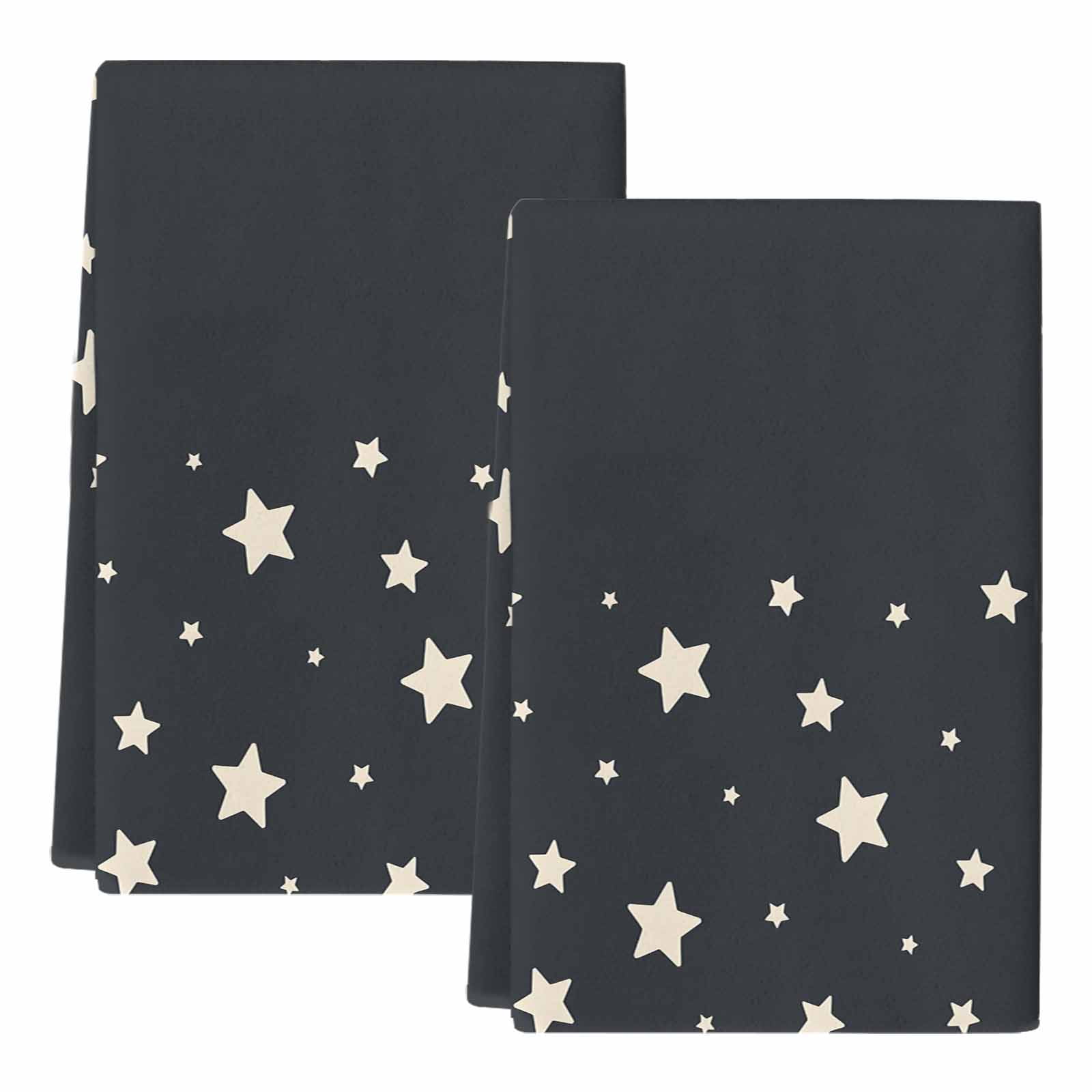 Dish Towels, Stars Moon Absorbent Kitchen Towels 2 PCS, Starry Night ...