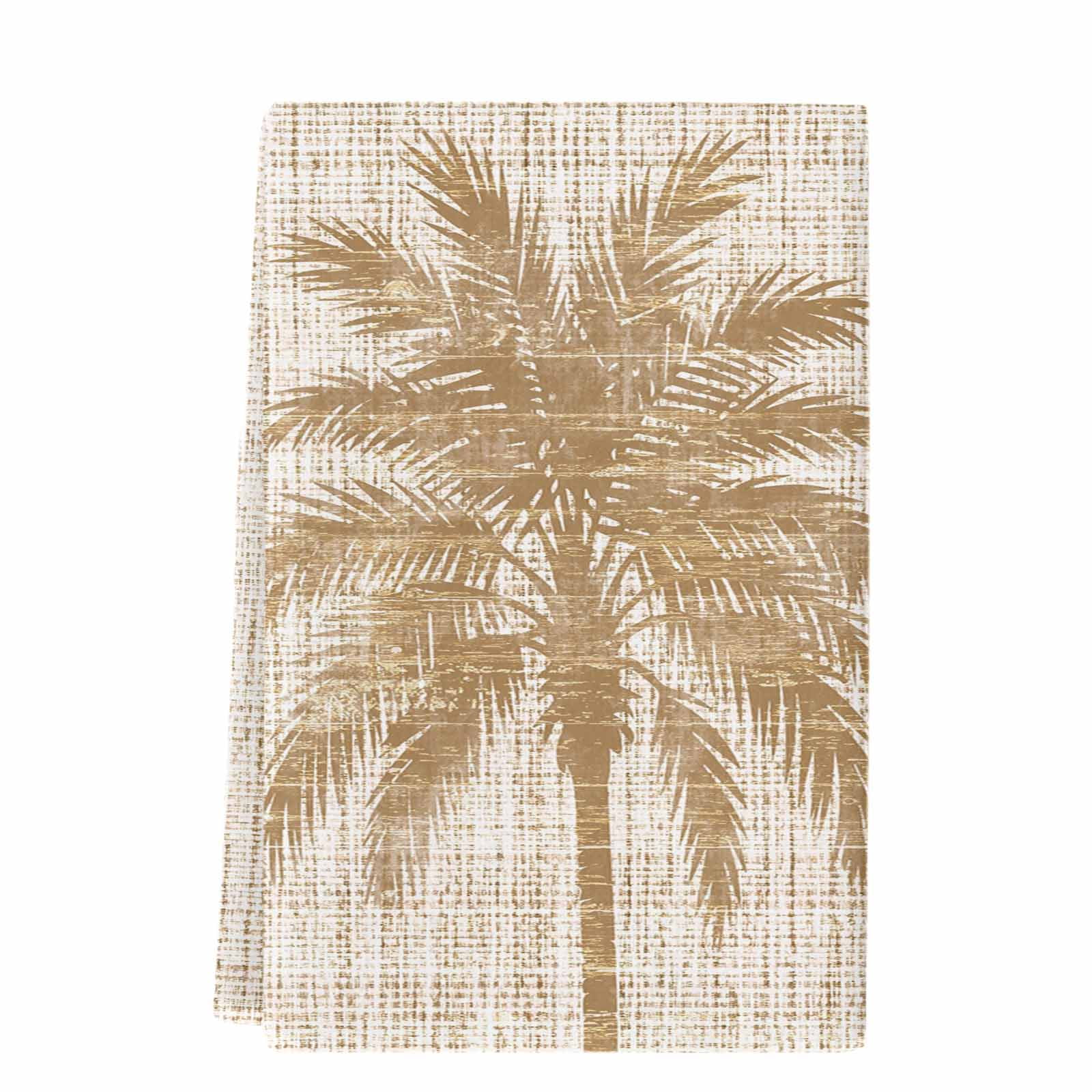 Dish Towels, Tropical Palm Tree Absorbent Kitchen Towels 1 PC, Beige ...