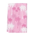Dish Towels, Tropical Palm Tree Absorbent Kitchen Towels 1 PC, Pink ...