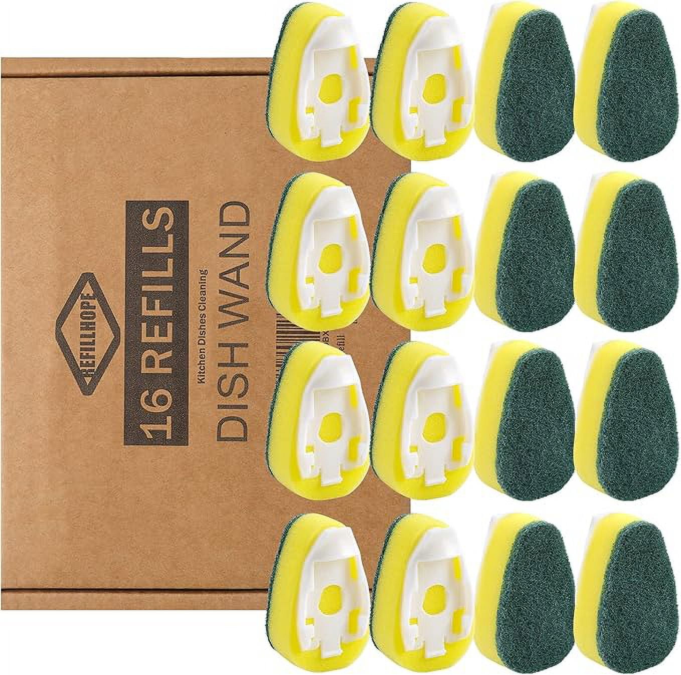 Dish Wand Refills 16Pack, Dishwand Sponges Replacement Heads,Common ...