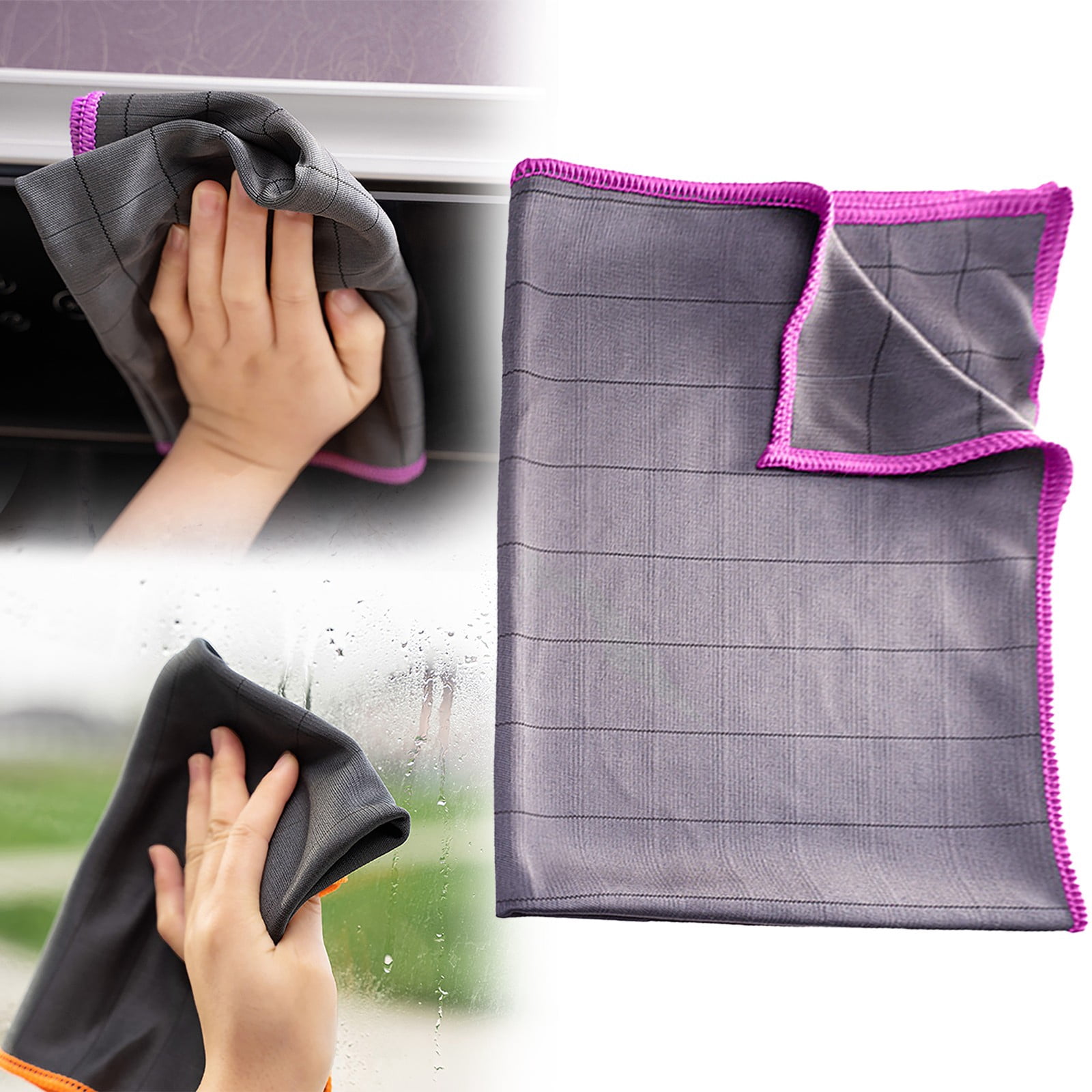 Dishcloth Rose Red, Home Kitchen Multi Functional Dishwashing Cloth Car ...